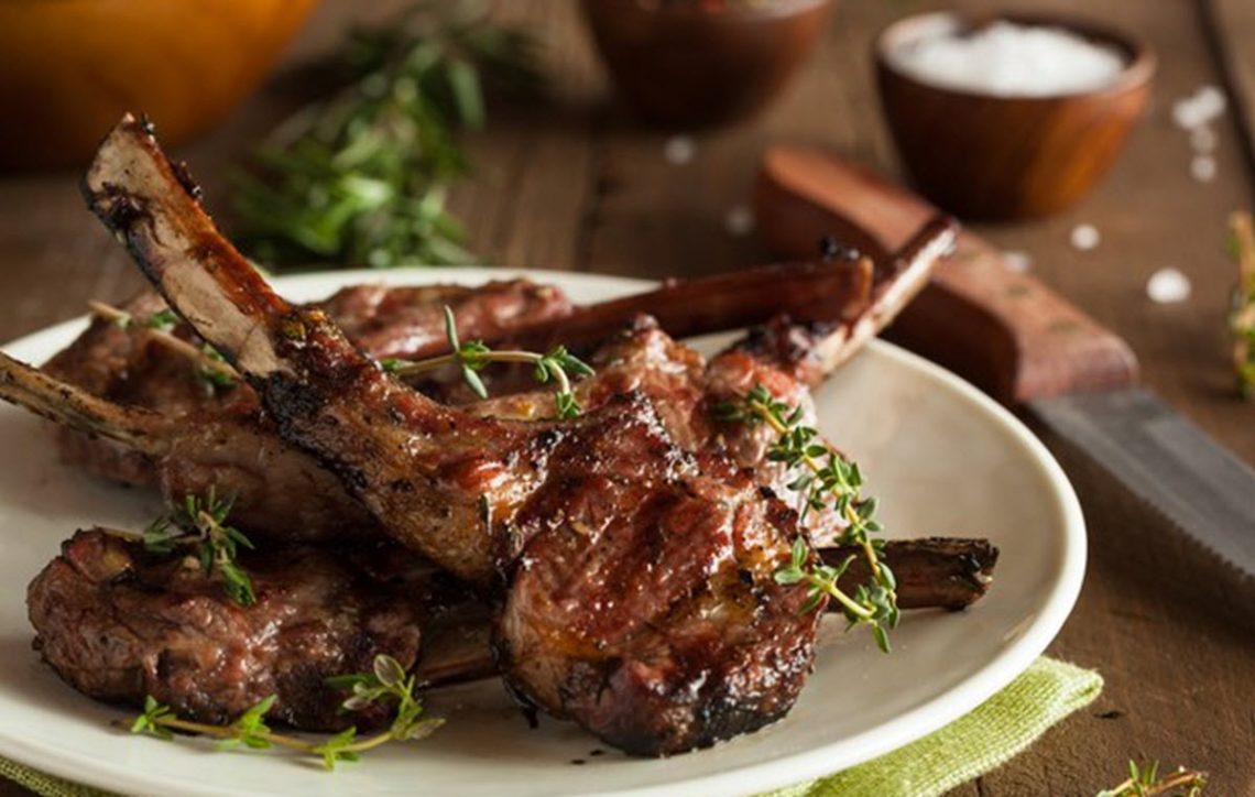 Grilled lamp chops - Canes Bar & Grill